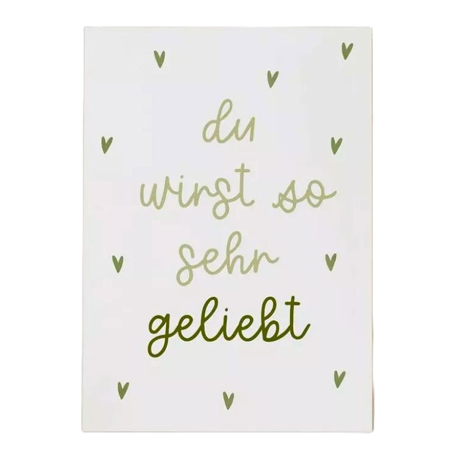 Postkarte - Du wirst so sehr geliebt | Minicatwalk.com Postkarte - Du wirst so sehr geliebt | Minicatwalk.com